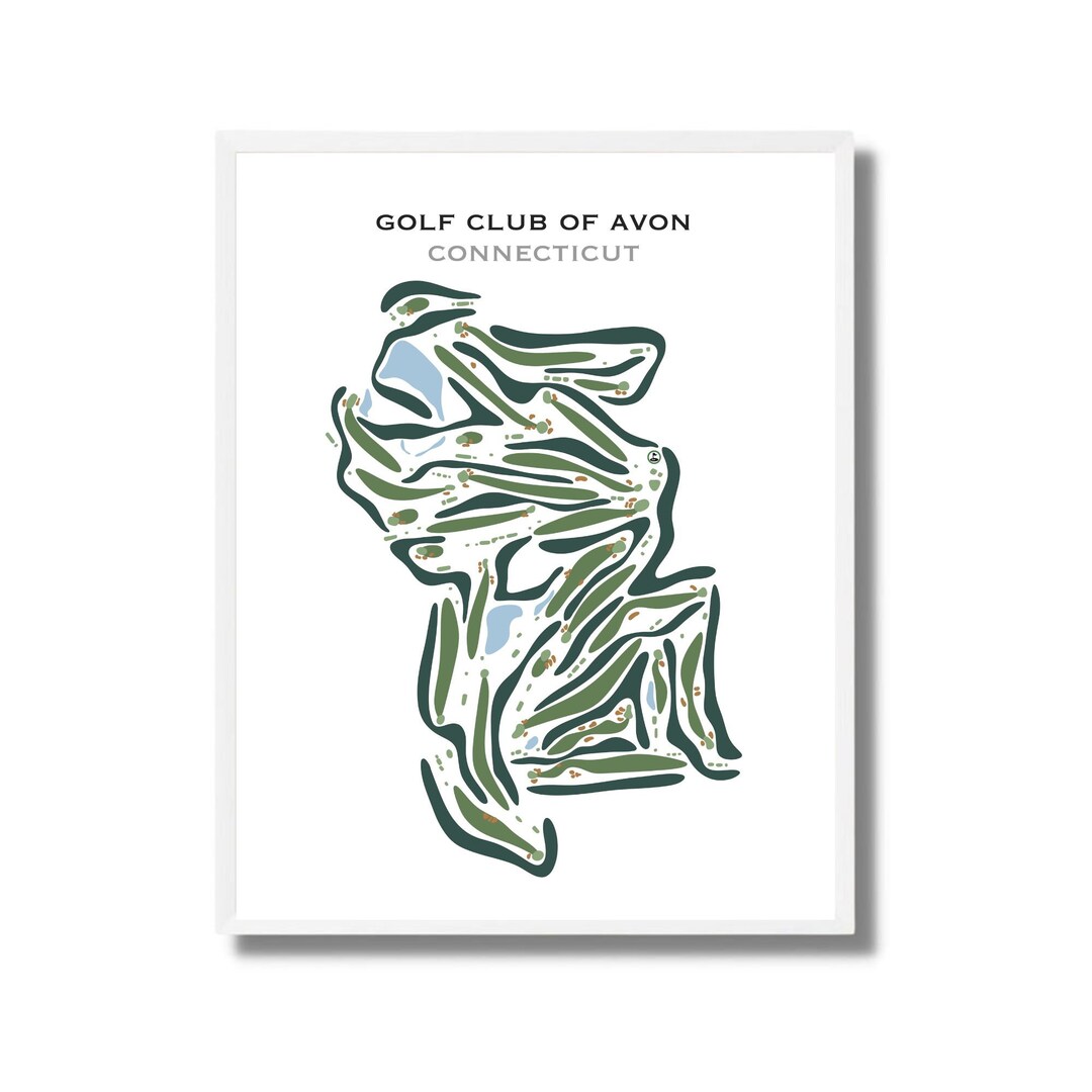 Golf Club of Avon, Connecticut, Golf Course Print, Golf Wall Art ...