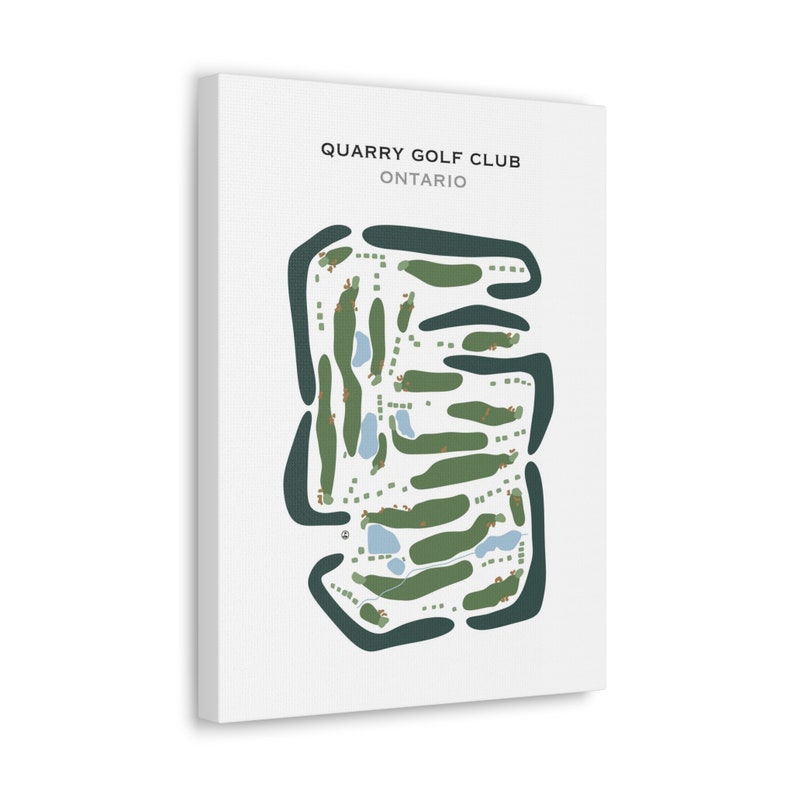 Quarry Golf Club, Canada golf Course Map, Home Decor, Golfer Gift for ...