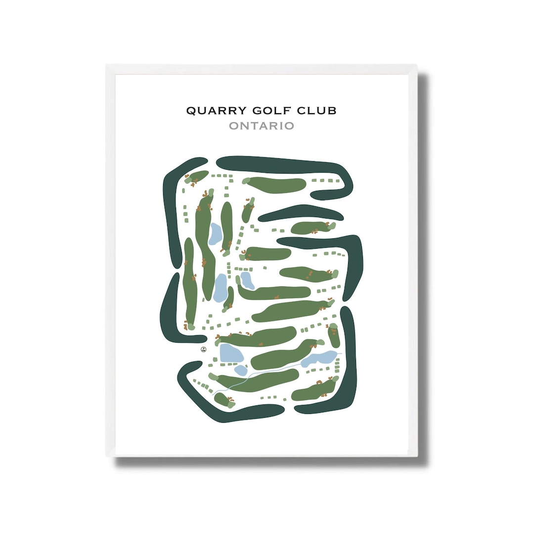 Quarry Golf Club, Canada |golf Course Map, Golf Map, Golfer Gift for ...