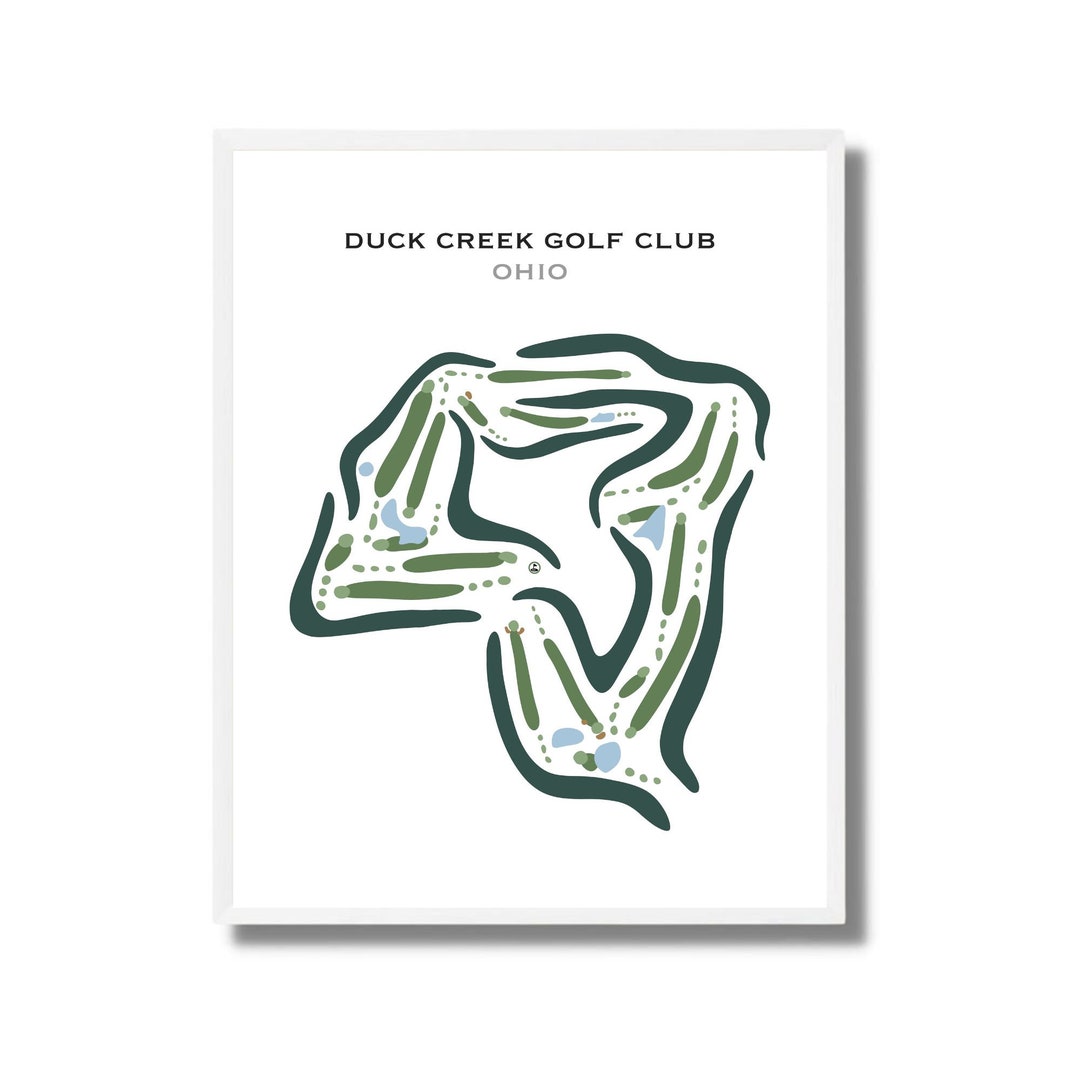Duck Creek Golf Club, OH | Golf Course Map, Golf Map, Golfer Gift for ...