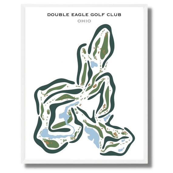Double Eagle Golf Club Ohio Golf Course Print Golfer Decor - Etsy