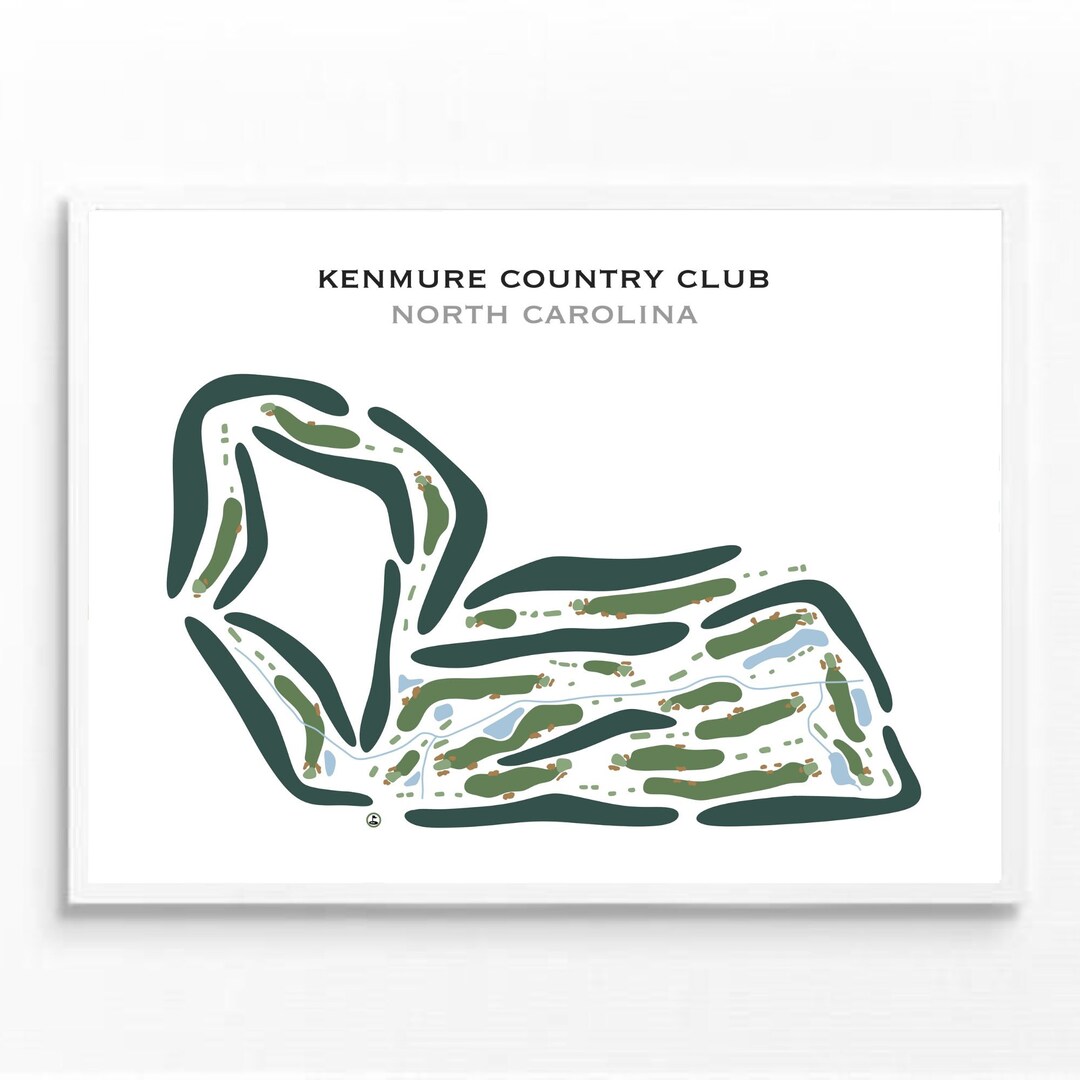 Kenmure Country Club, NC | Golf Course Map, Golf Map, Golfer Gift for ...