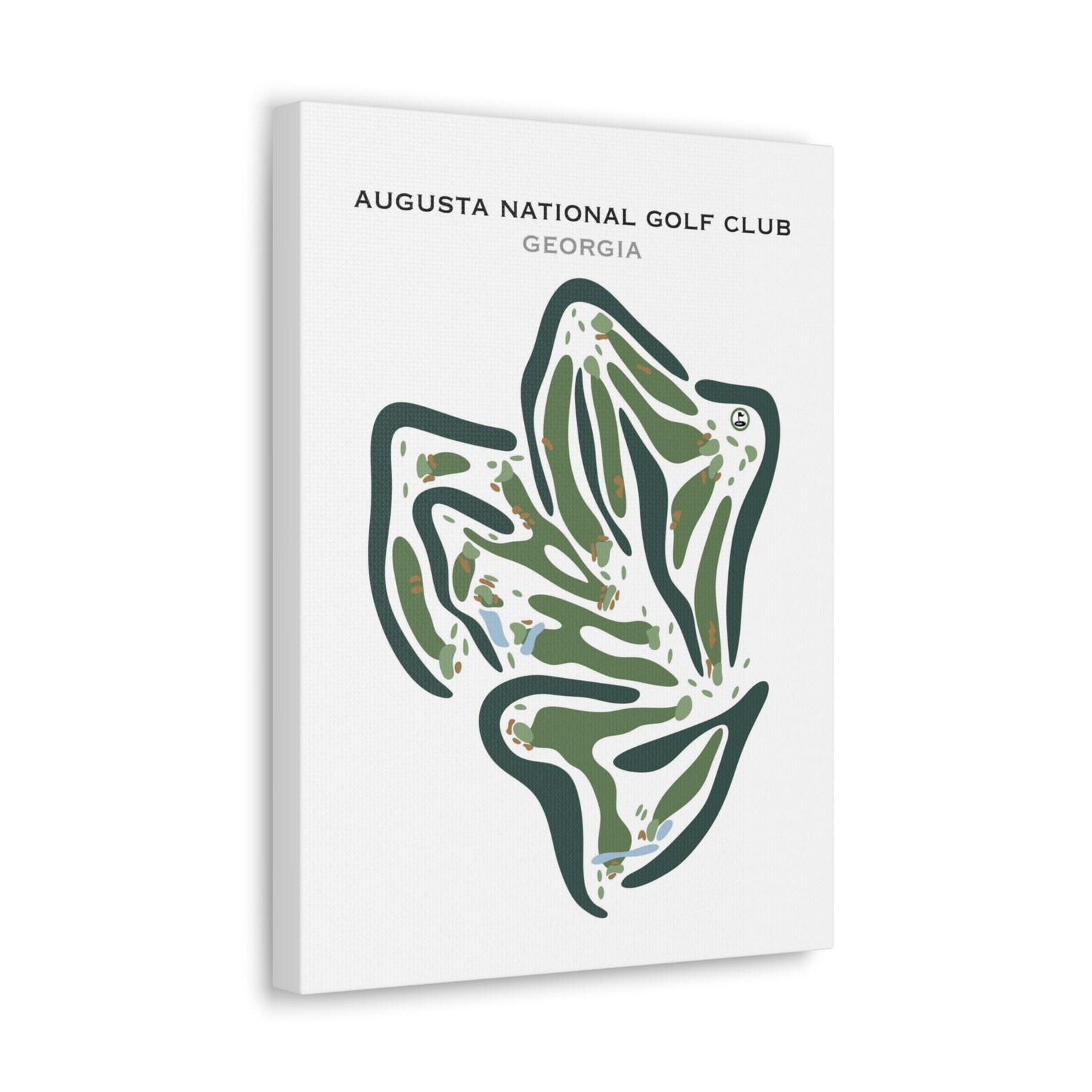 Augusta National Golf Club, GA Golf Course Map, Home Decor, Golfer Gift ...
