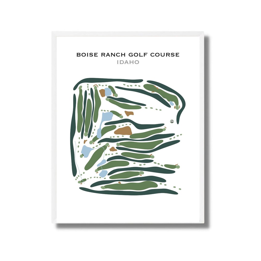 Boise Ranch Golf Course, ID | Golf Course Map, Golf Map, Golfer Gift ...