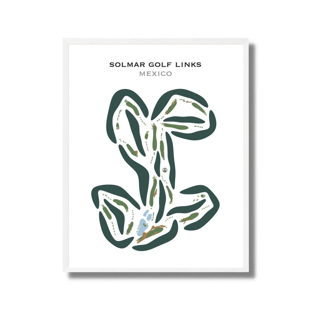 Solmar Golf Links, Mexico | Golf Course Map, Golf Map, Golfer Gift for ...