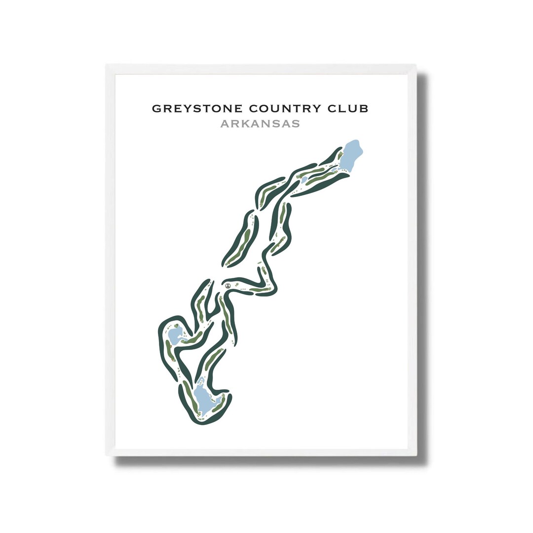 Greystone Country Club, Arkansas, Golf Course Map, Golf Home Décor ...