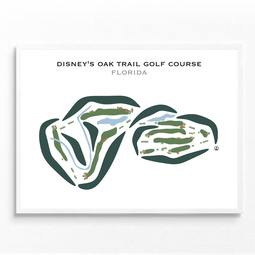 Disney's Oak Trail Golf Course, FL | Golf Course Map, Golf Map, Golfer ...