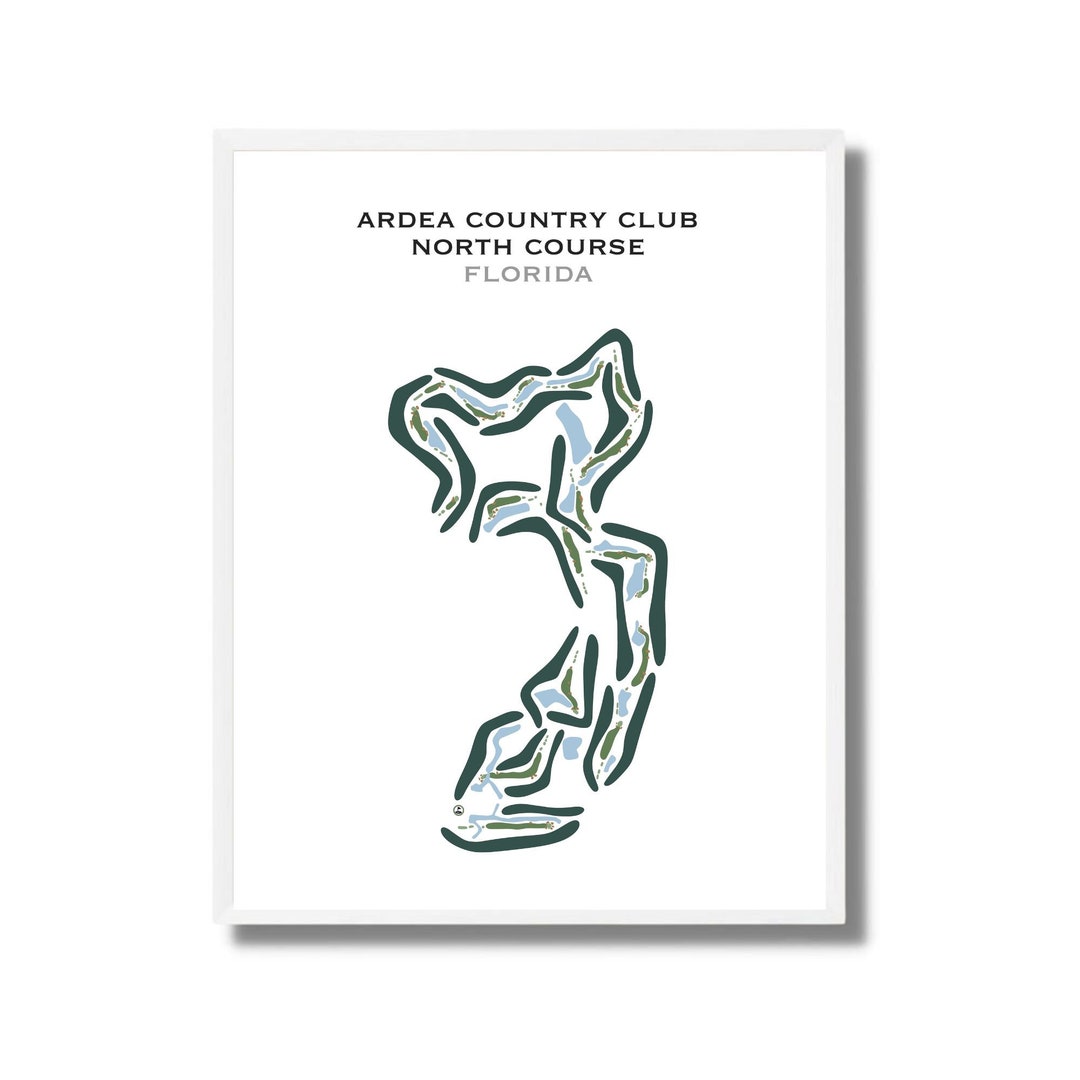 Ardea Country Club - North Course, FL | Golf Course Map, Golfer Gift ...