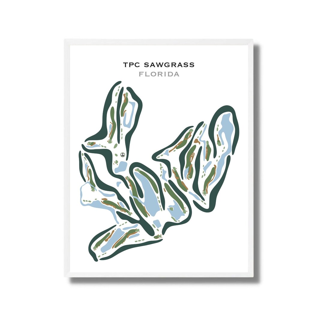 Tpc Sawgrass Golf Course Fl Golf Course Map Golf Map Golfer T For Him Scorecard Layout