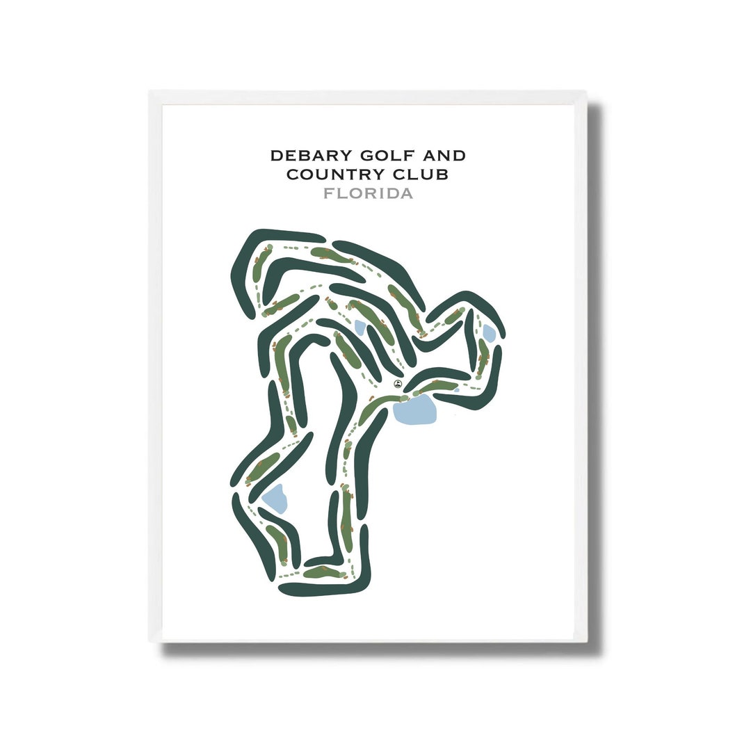 Debary Golf & Country Club, FL | Golf Course Map,golf Map, Golfer Gift ...