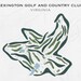 Lexington Golf & Country Club, VA | Golf Course Map, Decor, Golfer Gift ...