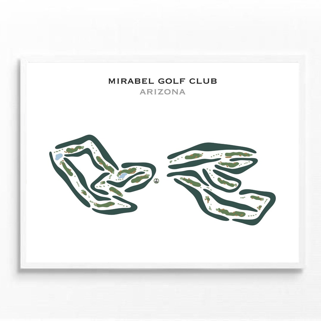 Mirabel Golf Club, Arizona | Golf Course Map, Golf Map, Golfer Gift for ...