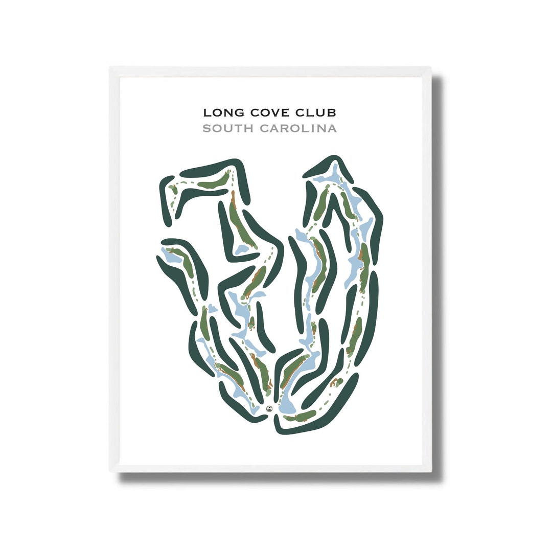 Long Cove Club, SC | Golf Course Map, Golf Map, Golfer Gift for Him ...