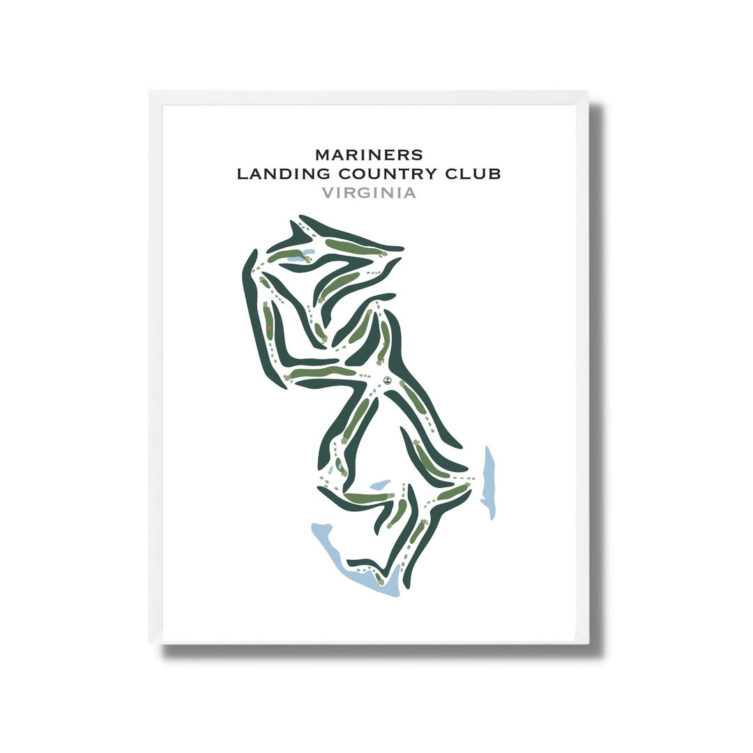 Mariners Landing Country Club, VA | Golf Course Map, Golf Map, Golfer ...