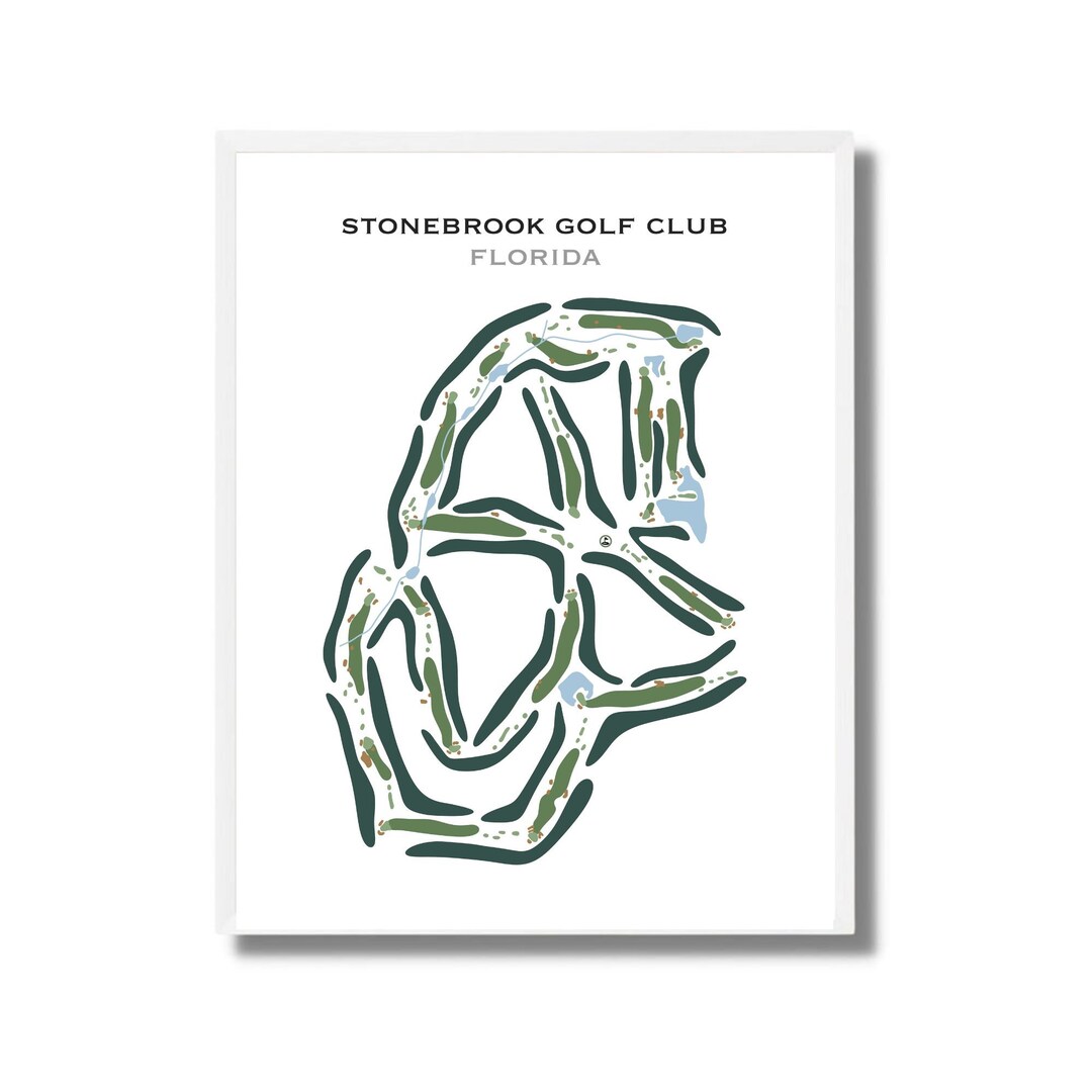 Stonebrook Golf Club, FL | Golf Course Map, Golf Map, Golfer Gift for ...