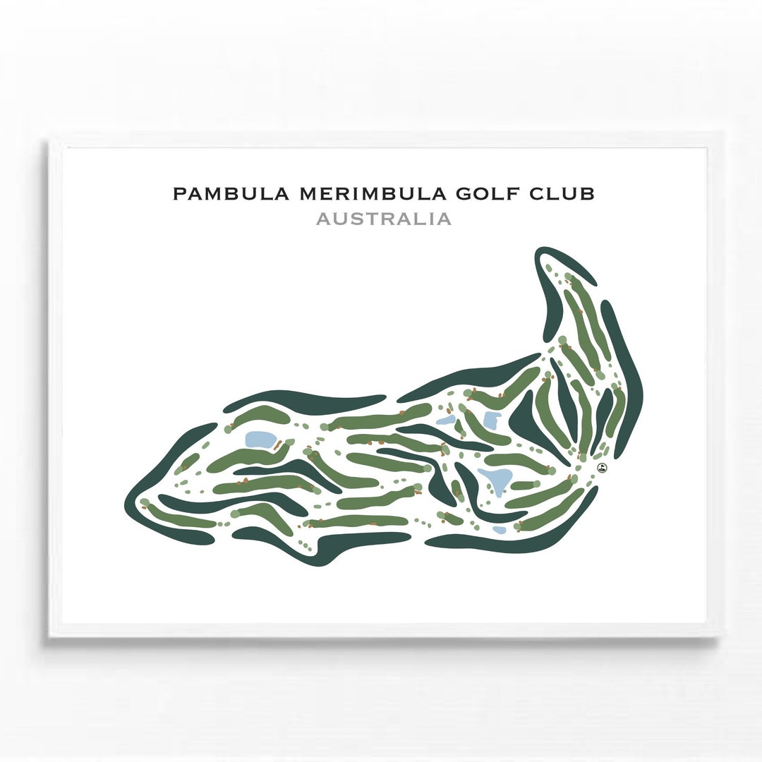 Pambula Merimbula Golf Club, Australia | Golf Course Map, Golfer Gift ...