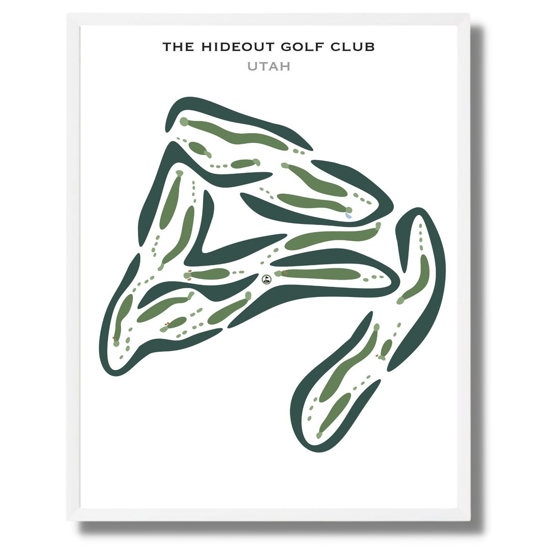 The Hideout Golf Club UT Golf Course Map Home Decor - Etsy