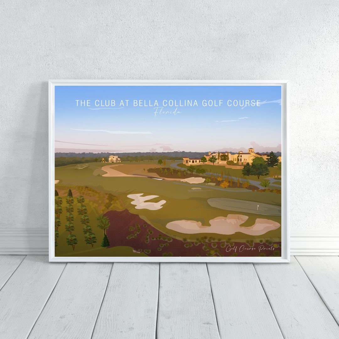 The Club at Bella Collina, Florida | Signature Hole Golf Poster, Golf ...