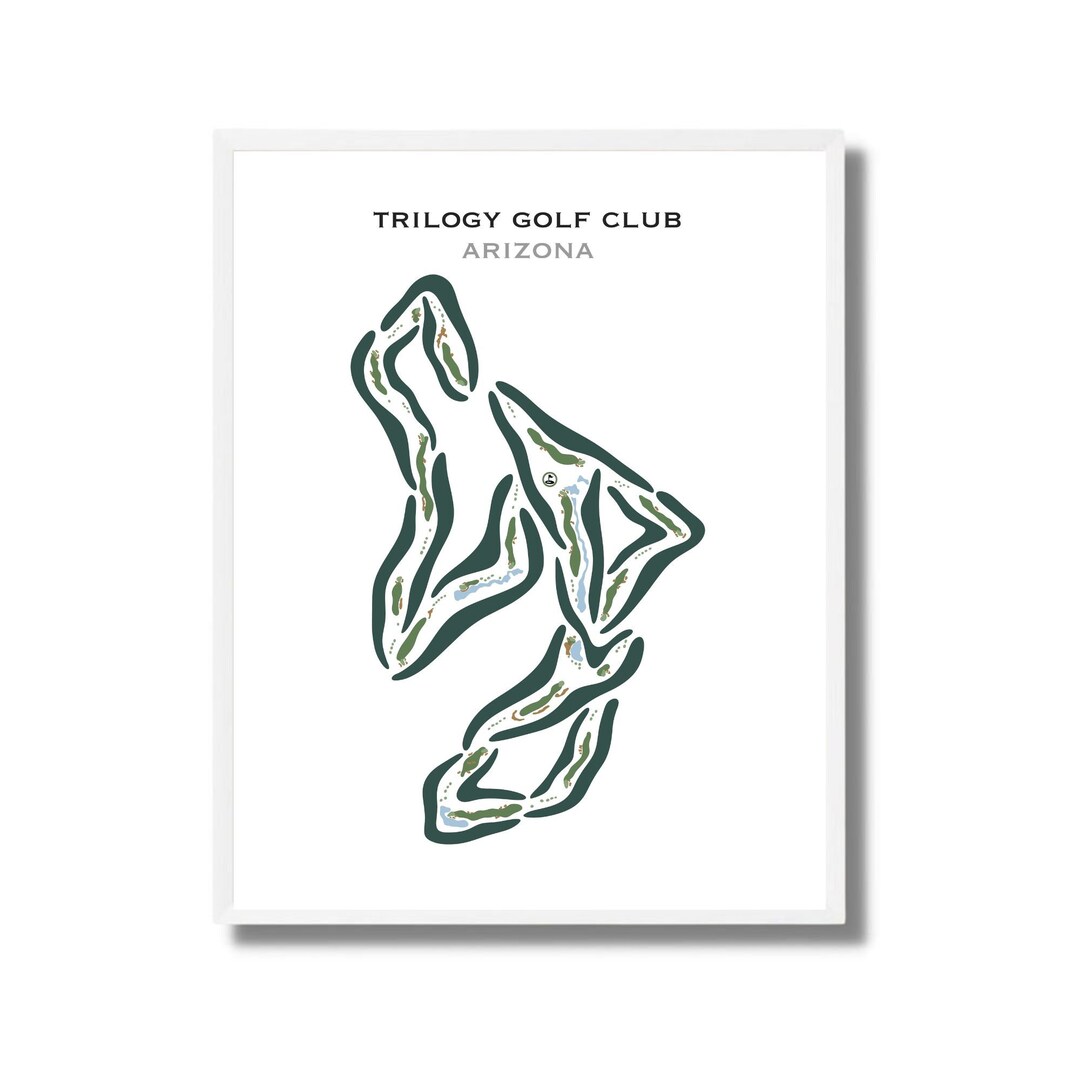 Trilogy Golf Club, Arizona | Golf Course Map, Golf Map, Golfer Gift for ...