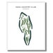 Oahu Country Club Hawaii Golf Course Map Home Decor - Etsy