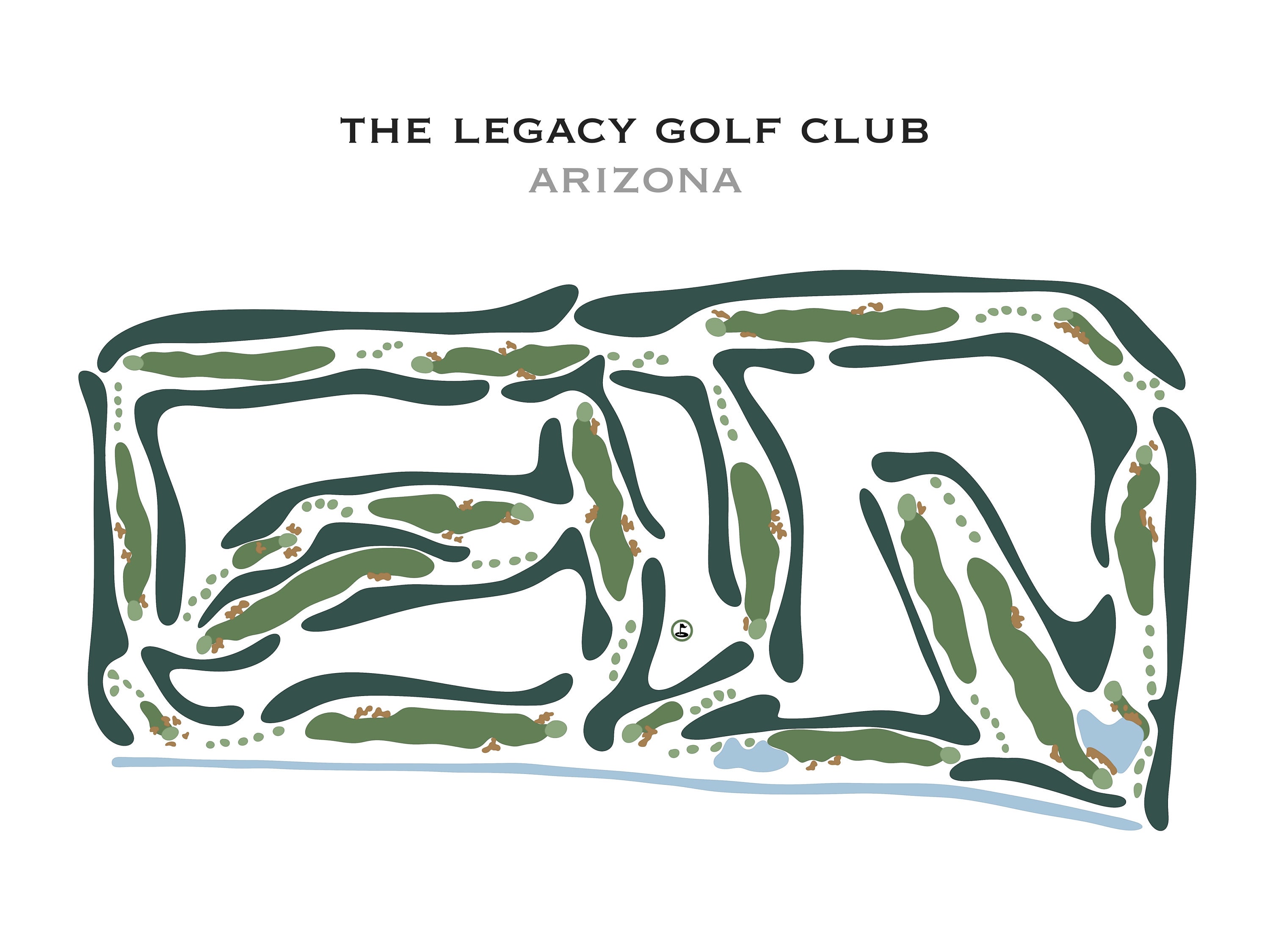 The Legacy Golf Club Arizona Golf Course Map Home Decor - Etsy