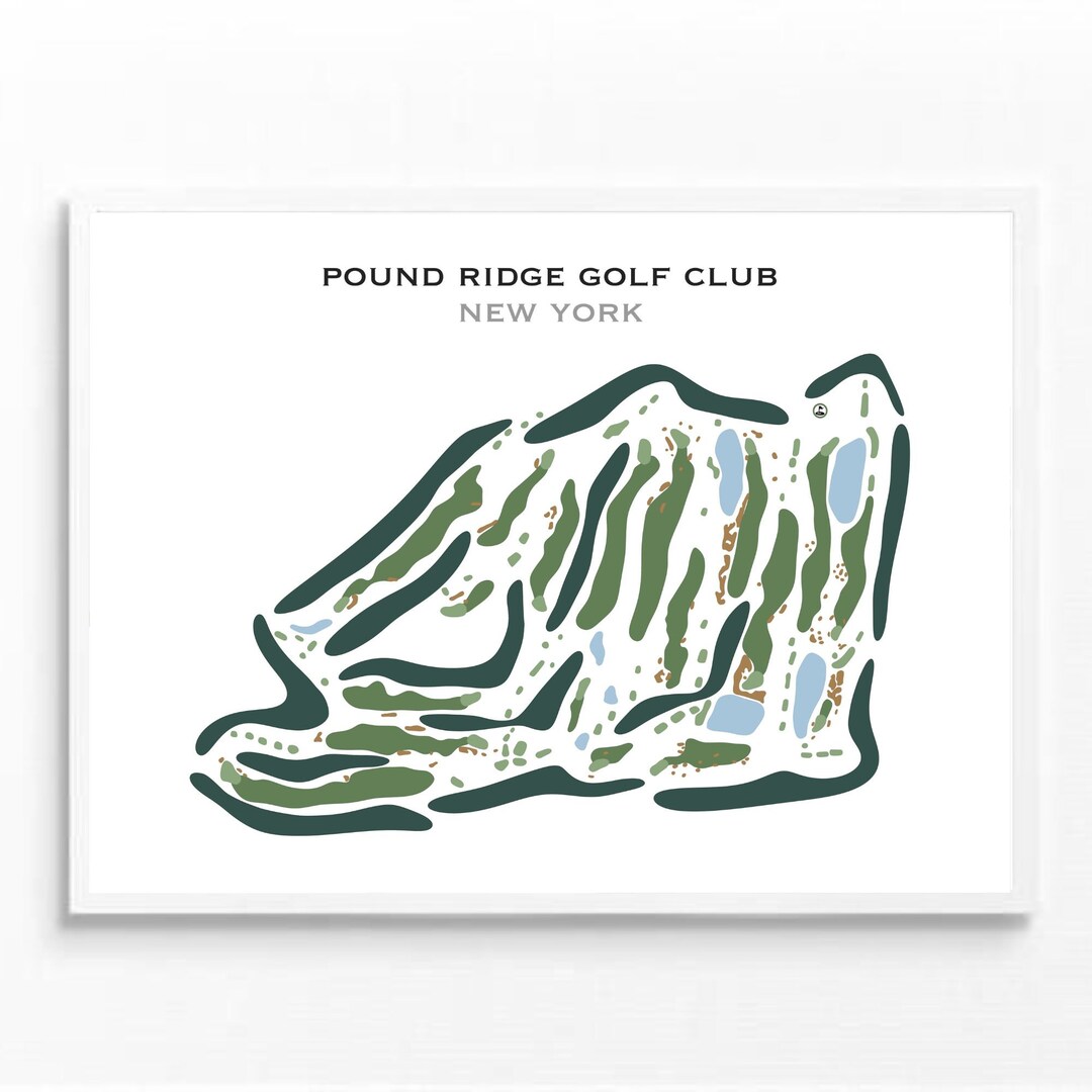 Pound Ridge Golf Club, NY | Golf Course Map, Golf Map, Golfer Gift for ...