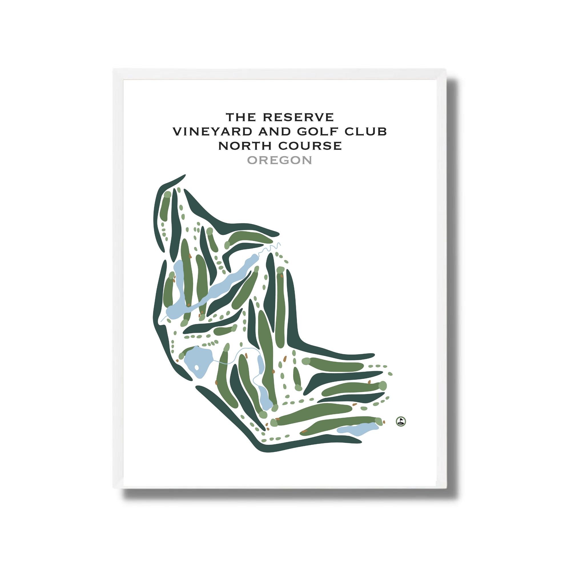 The Reserve Vineyard and Golf Club, OR | Golf Course Map, Golfer Gift ...