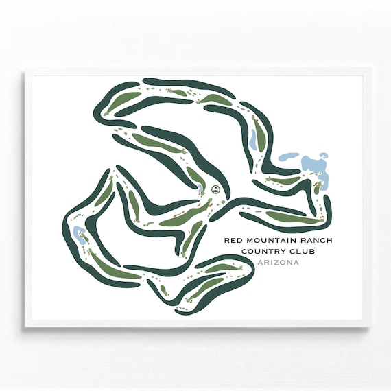 Red Mountain Ranch Country Club AZ Golf Course Print Golf - Etsy