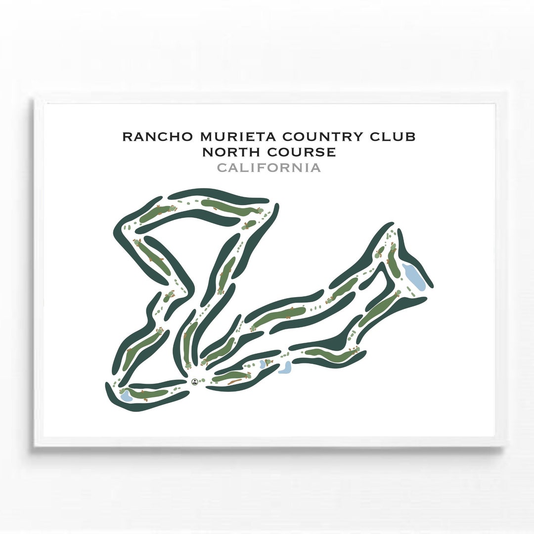 Rancho Murieta Country Club, North Course, CA | Golf Course Map, Golf ...