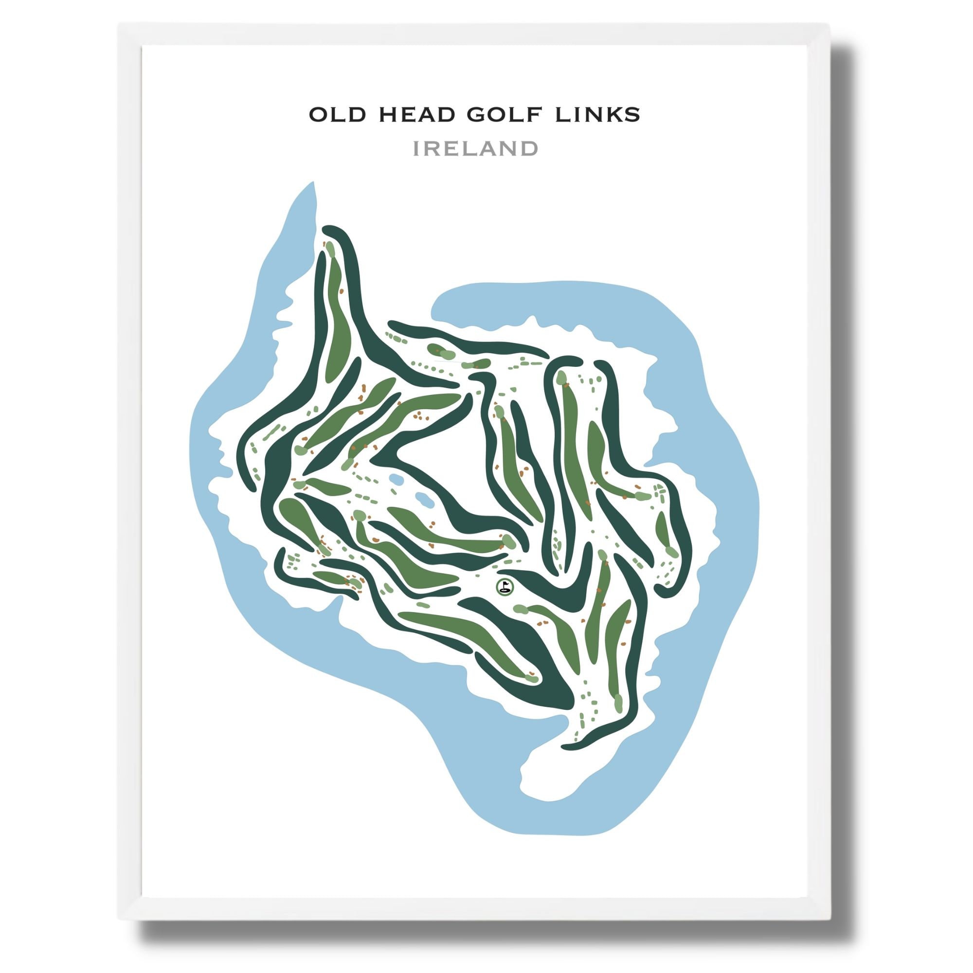 Old Head Golf Links Ireland Golf Course Map Golf Course - Etsy