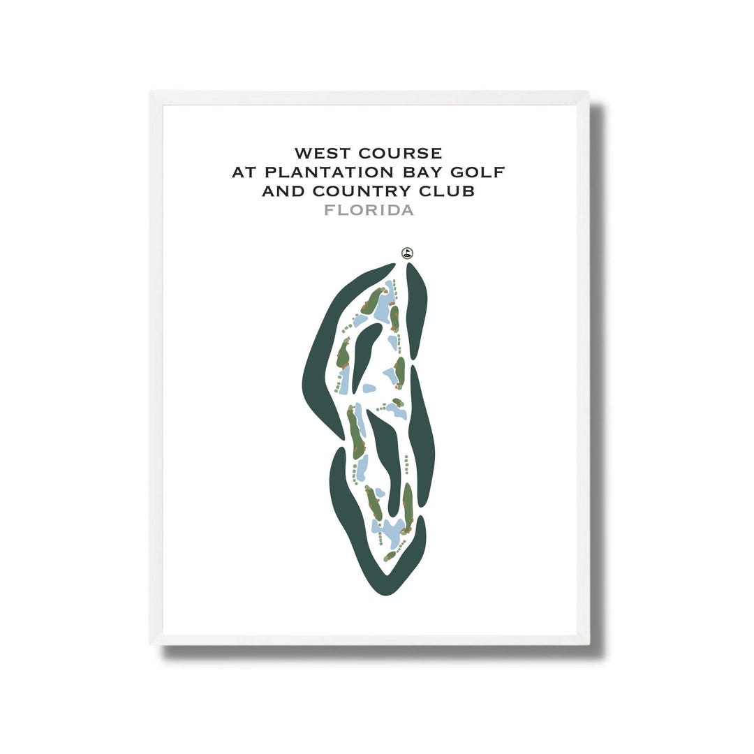 West Course at Plantation Bay Golf & Country Club, FL | Golf Course Map ...