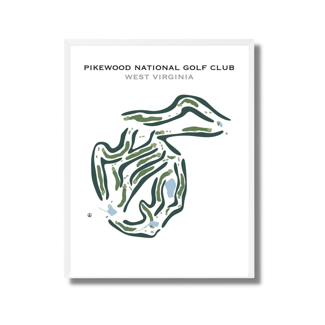 Pikewood National Golf Club, WV | Golf Course Map, Golf Map, Golfer ...