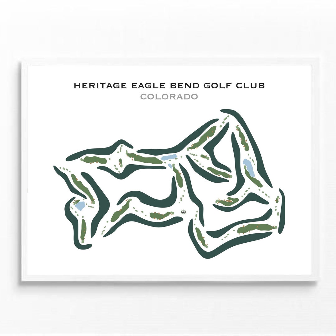 Heritage Eagle Bend Golf Club, CO | Golf Course Map, Decor, Golfer Gift ...