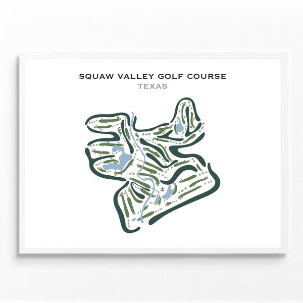 Golf Course Layout Art - Etsy