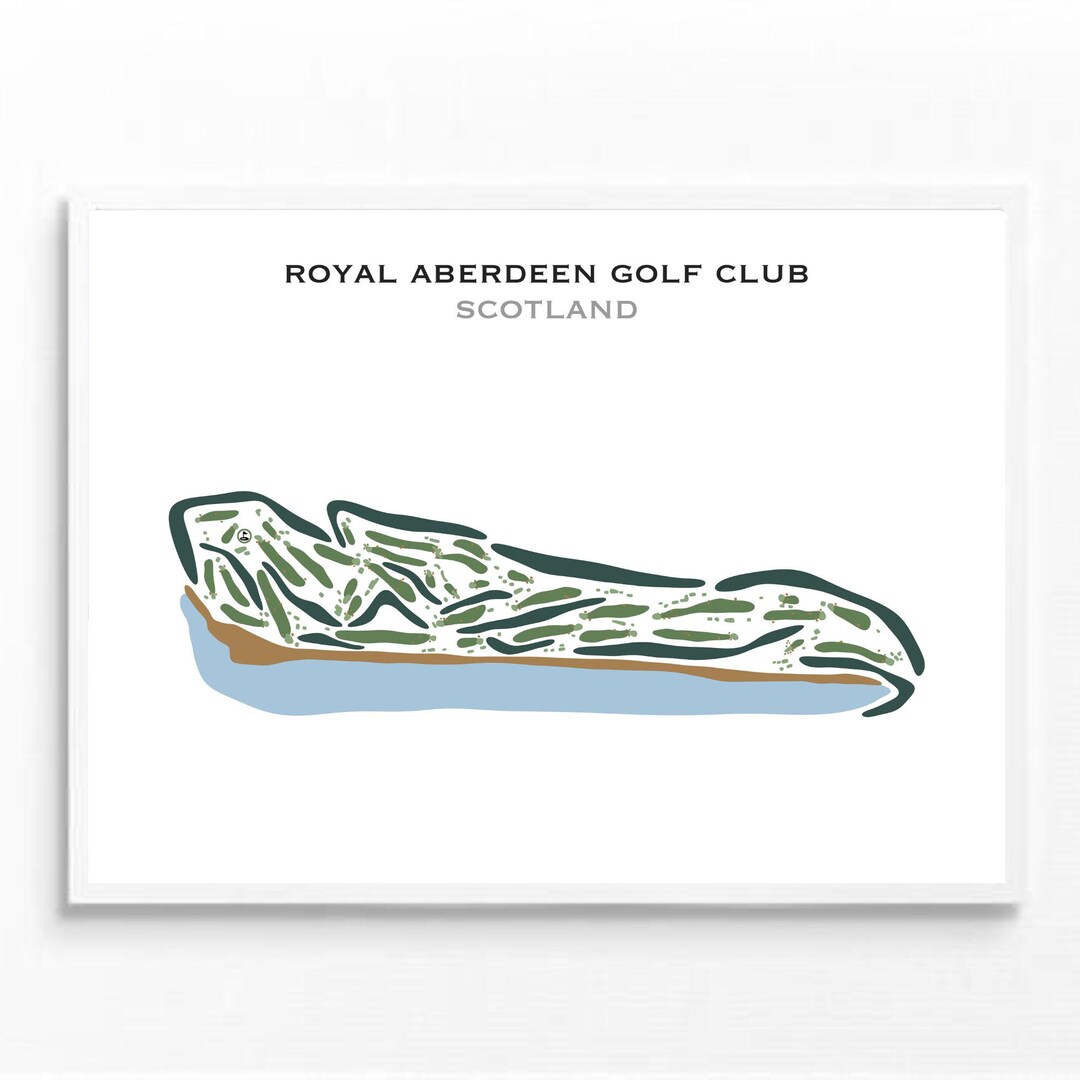 Royal Aberdeen Golf Club, Scotland | Golf Course Map, Decor, Golfer ...