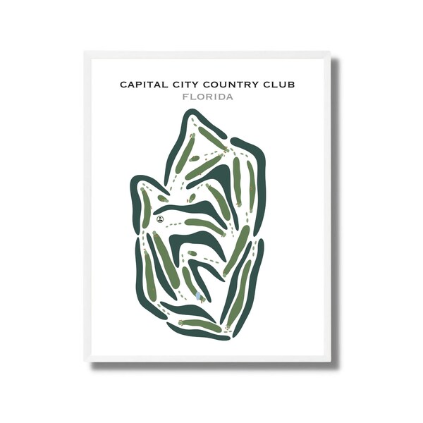 Map of the Capital City Club - Etsy