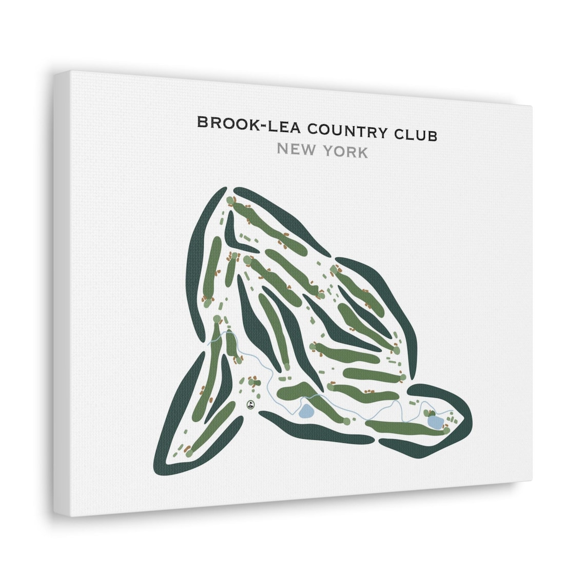 Brook-lea Country Club, NY | Golf Course Map, Golf Map, Golfer Gift for ...