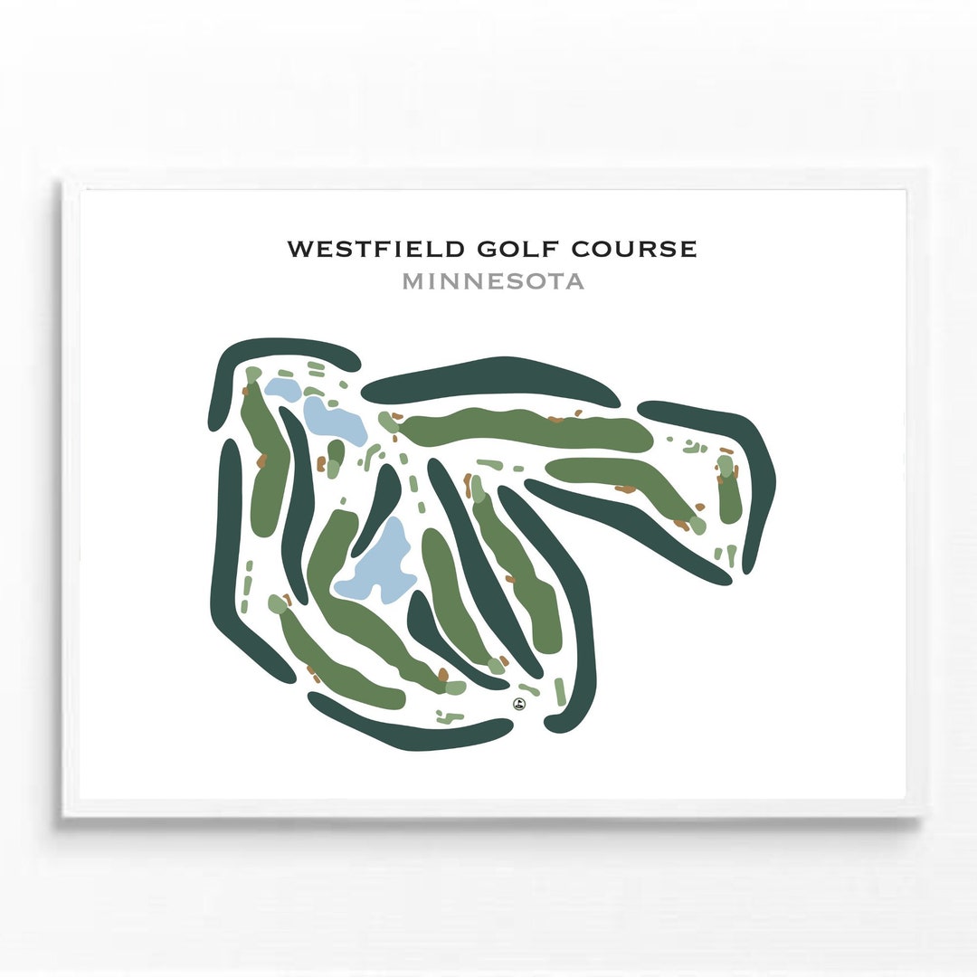 Westfield Golf Course, MN | Golf Course Map, Golf Map, Golfer Gift for ...