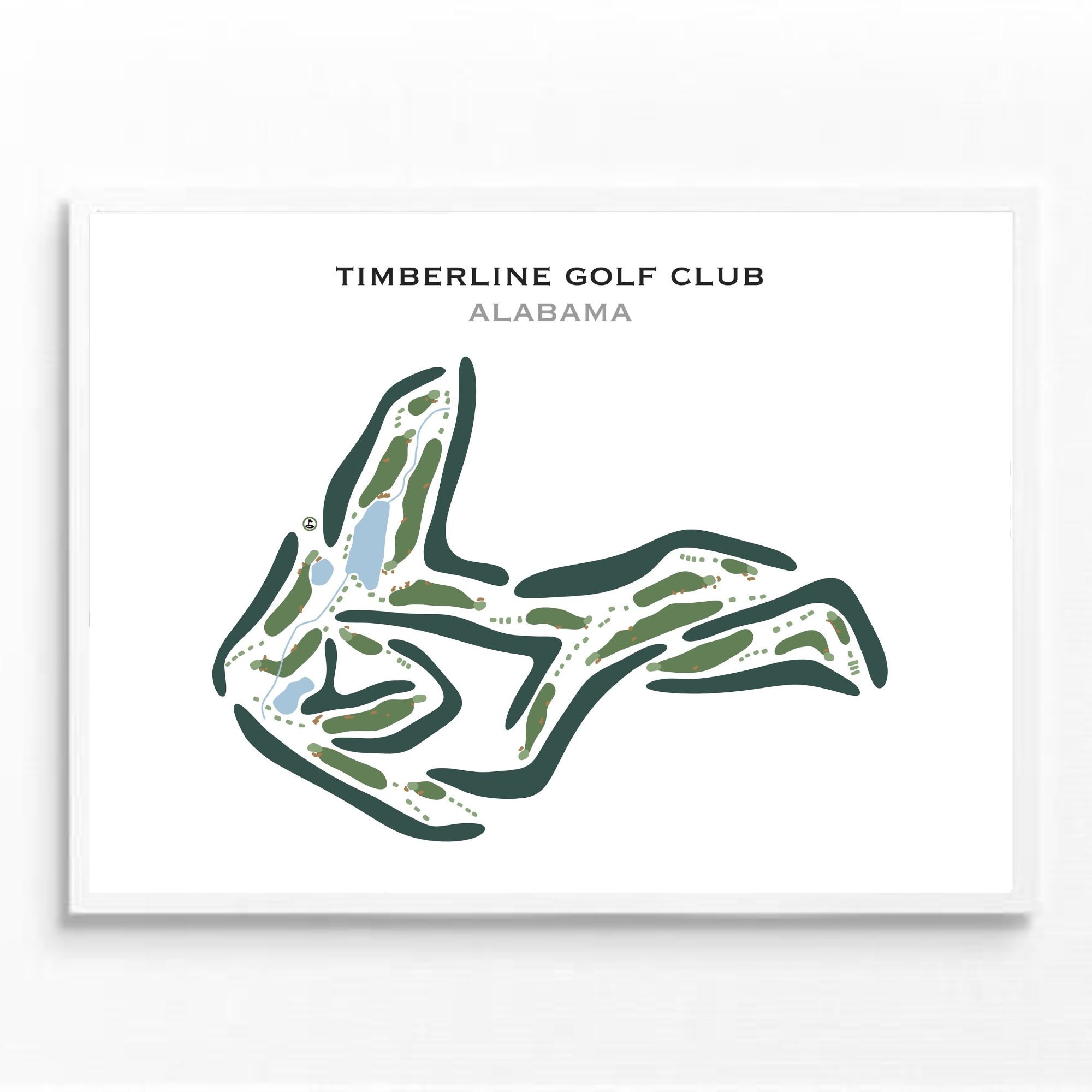 Timberline Golf Club, Alabama | Golf Course Map, Golf Map, Golfer Gift ...