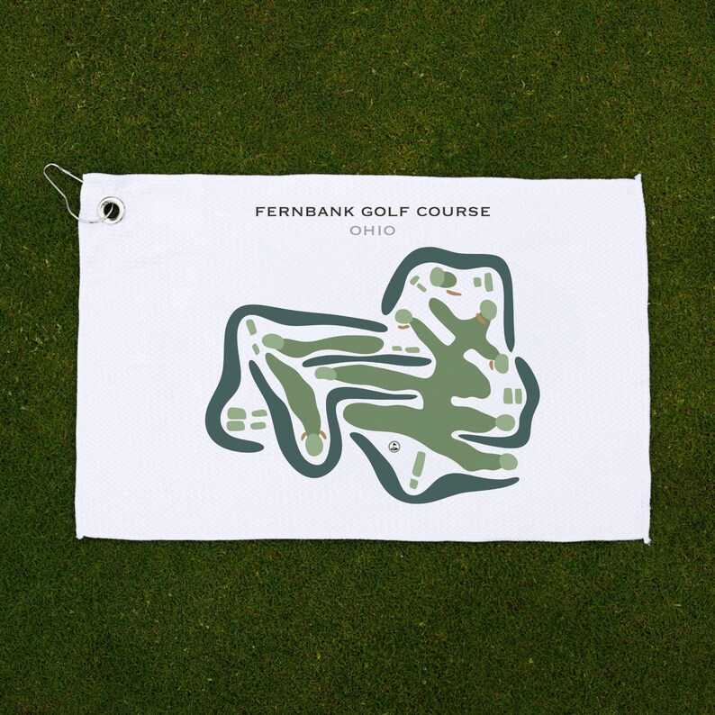 Fernbank Golf Course, Ohio | Golf Course Map, Golf Map, Golfer Gift for ...