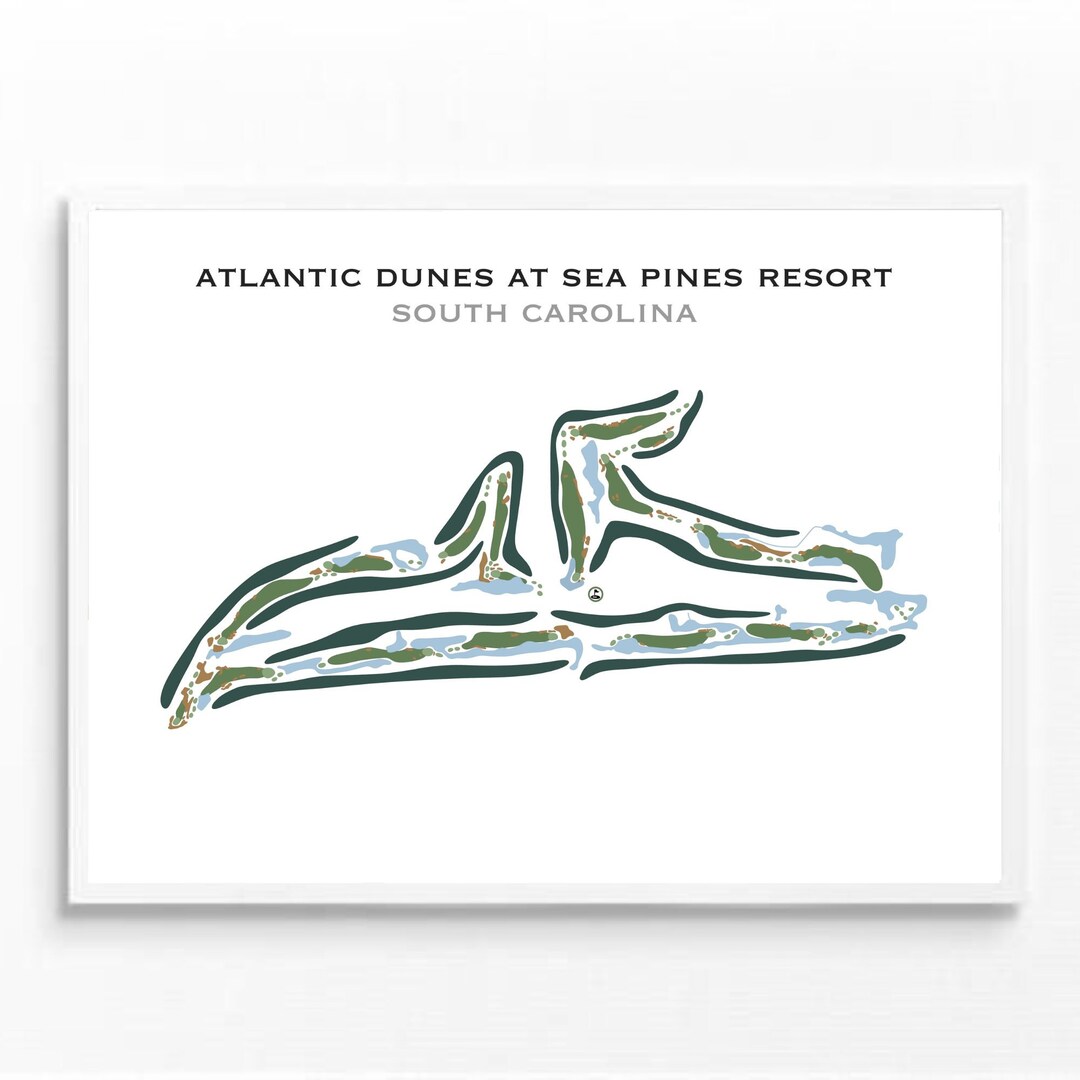 Atlantic Dunes at Sea Pines Resort, SC | Golf Course Map, Golf Map ...