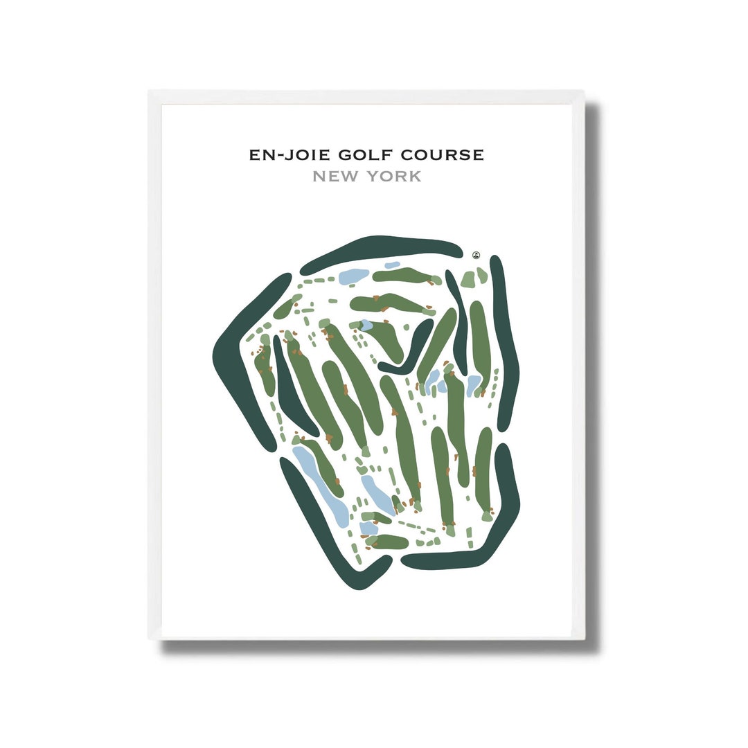 En-joie Golf Course, NY | Golf Course Map, Golf Map, Golfer Gift for ...