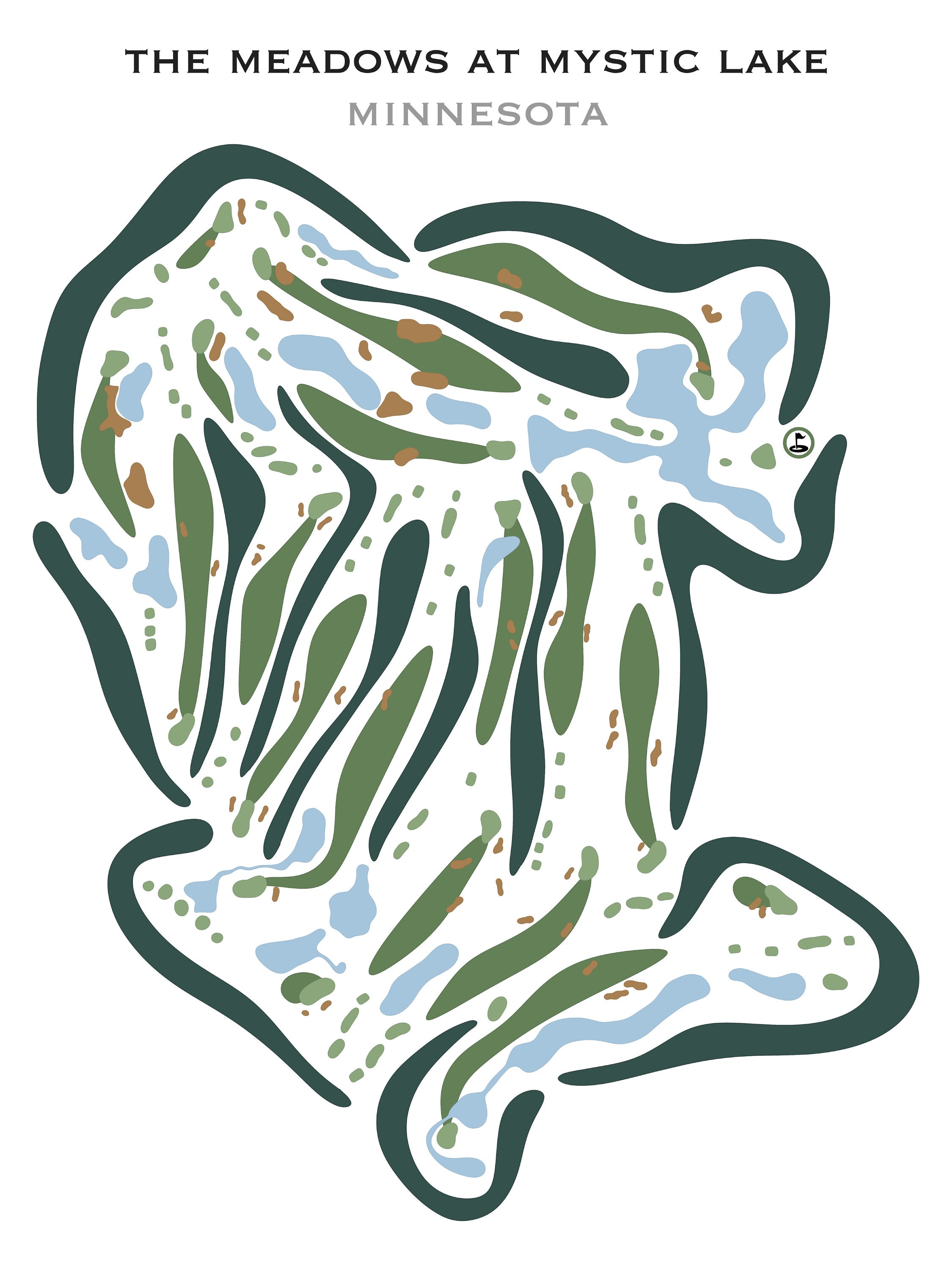 The Meadows at Mystic Lake Minnesota Golf Course Print Golf - Etsy