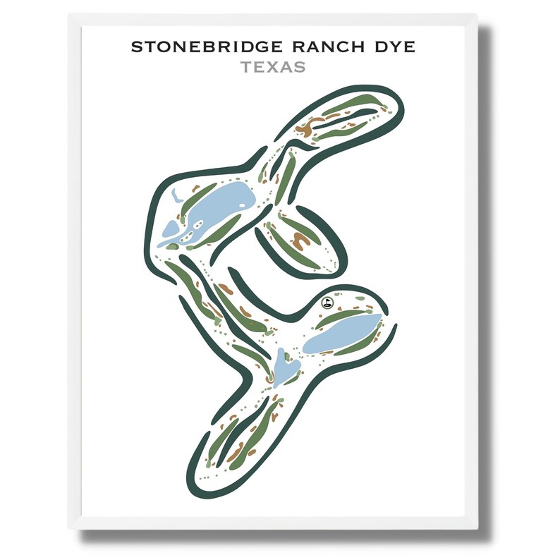 Stonebridge Ranch Dye Texas Golf Home Décor Golf Wall Art - Etsy