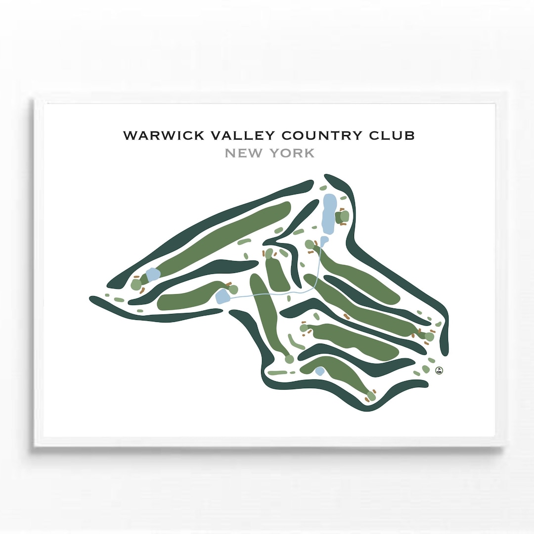 Warwick Valley Country Club, NY | Golf Course Map, Golf Map, Golfer ...