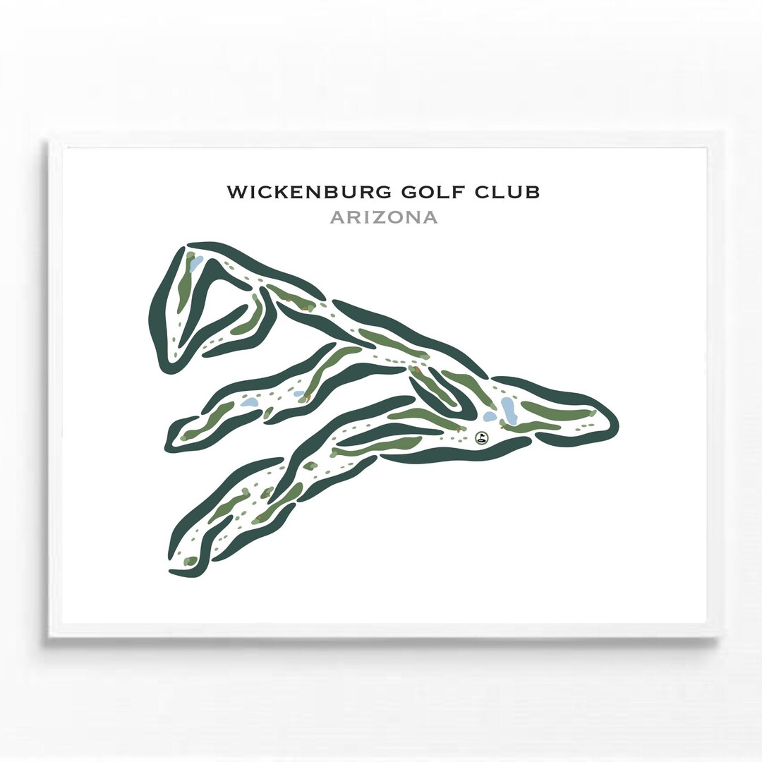 Wickenburg Golf Club, AZ | Golf Course Map, Golf Map, Golfer Gift for ...