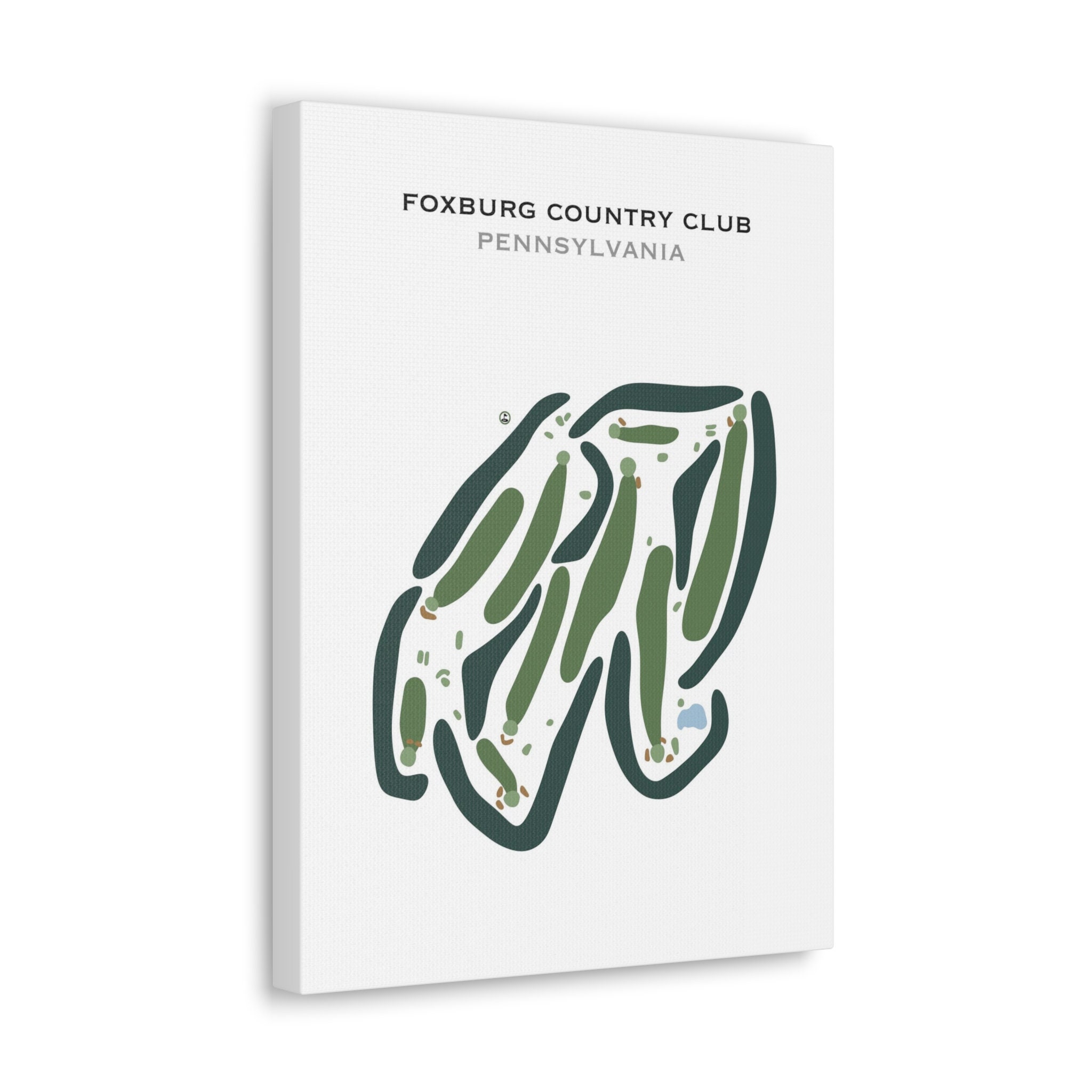 Foxburg Country Club, PA | Golf Course Map, Golf Map, Golfer Gift for ...