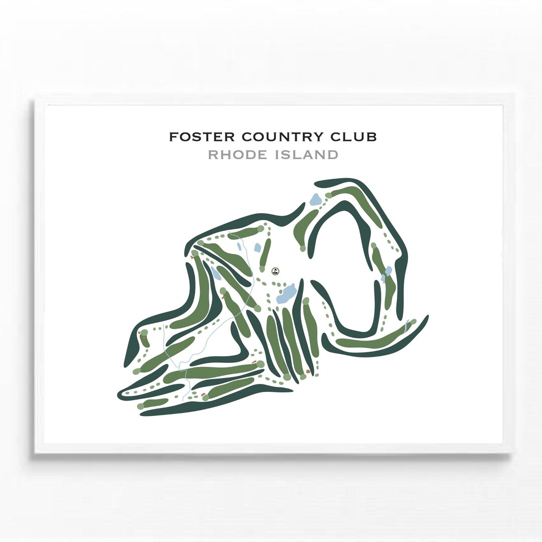 Foster Country Club, Rhode Island | Golf Course Map, Golf Map, Golfer ...