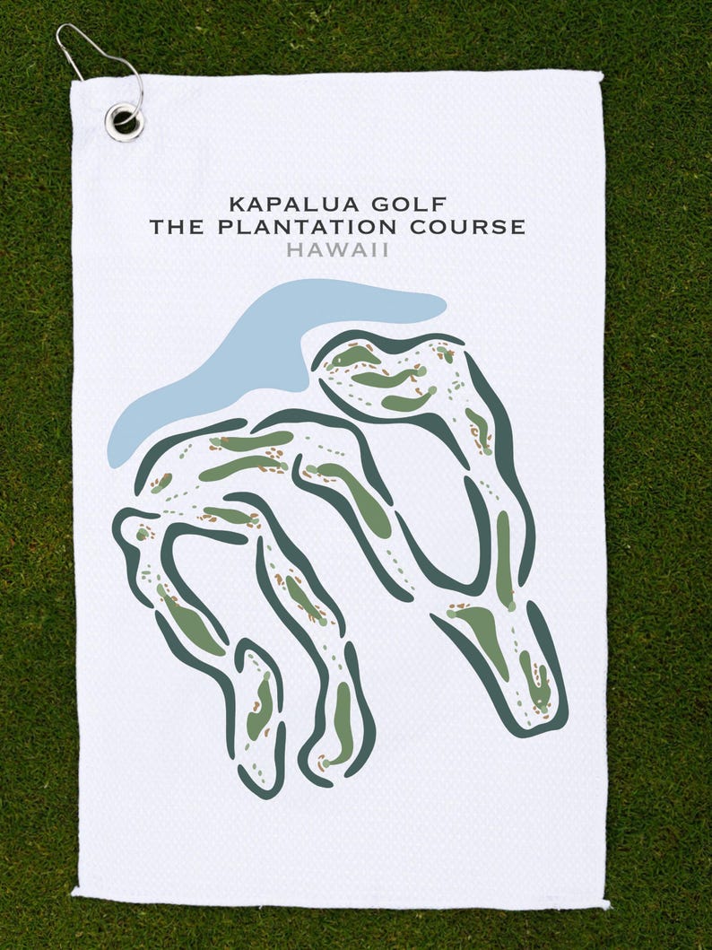 Watercolor Kapalua Golf Course Prints | the Plantation Course Hawaii ...