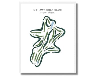 New Haven Country Club, CT Golf Course Map, Home Decor, Golfer Gift for ...